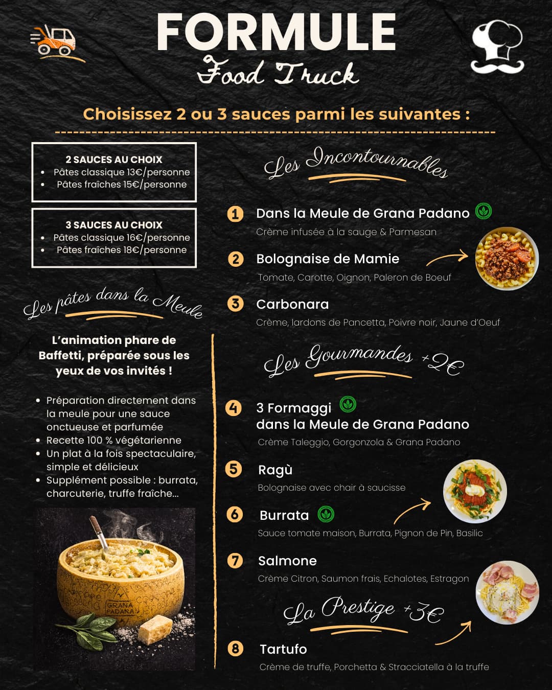 Baffetti Traiteur – Livraison & Food Truck Italien
